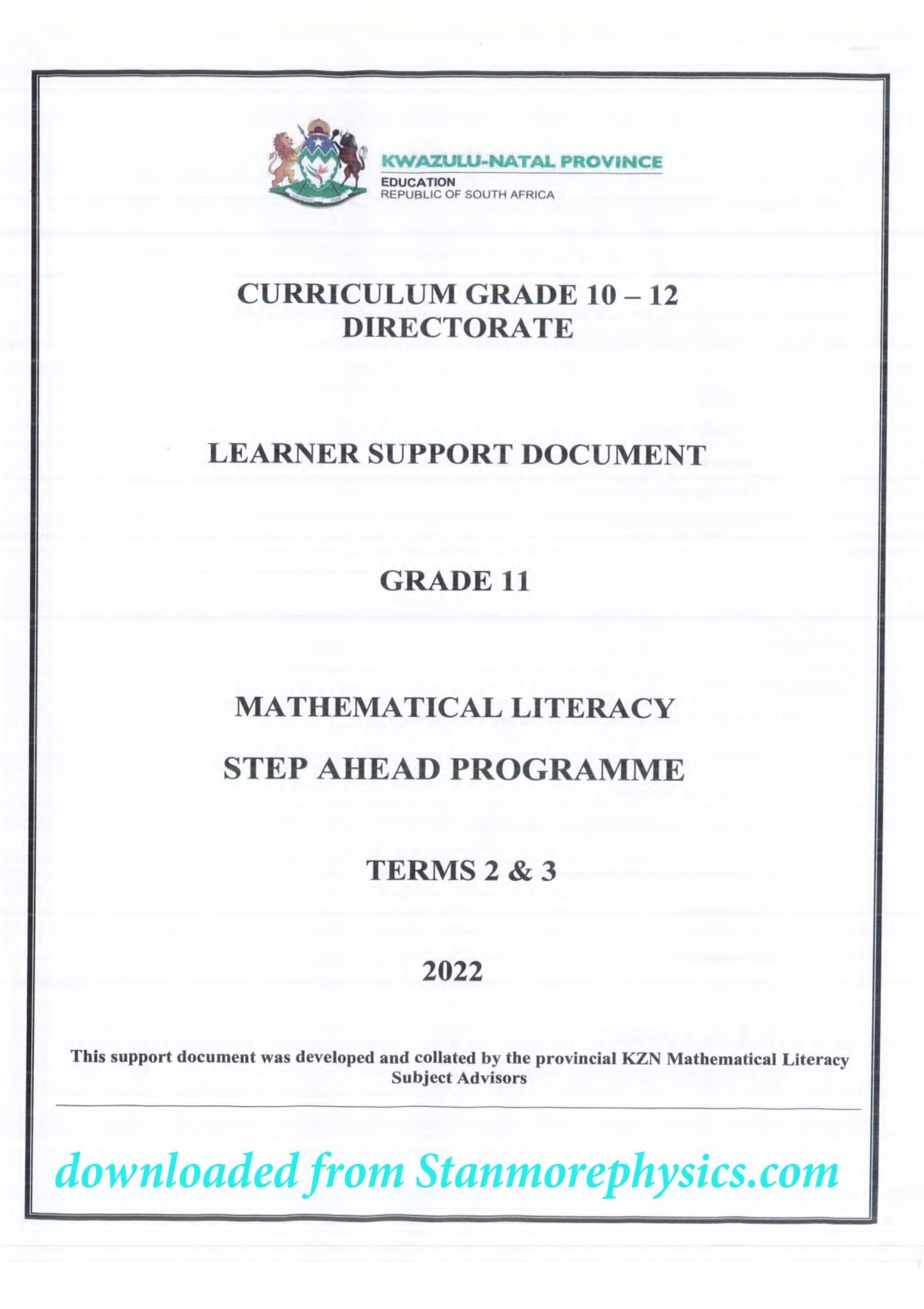 Maths Literacy Exam Papers And Study Notes For Grade 11 Maths Literacy Exam Papers And Study Notes For Grade 11
